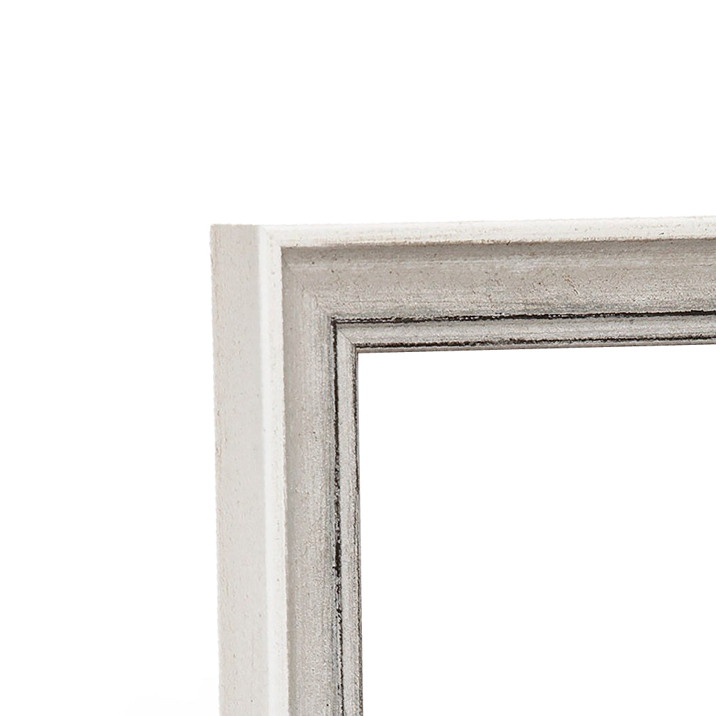 Antique White & Silver Medium Width Table Top Frame – Frametolia.