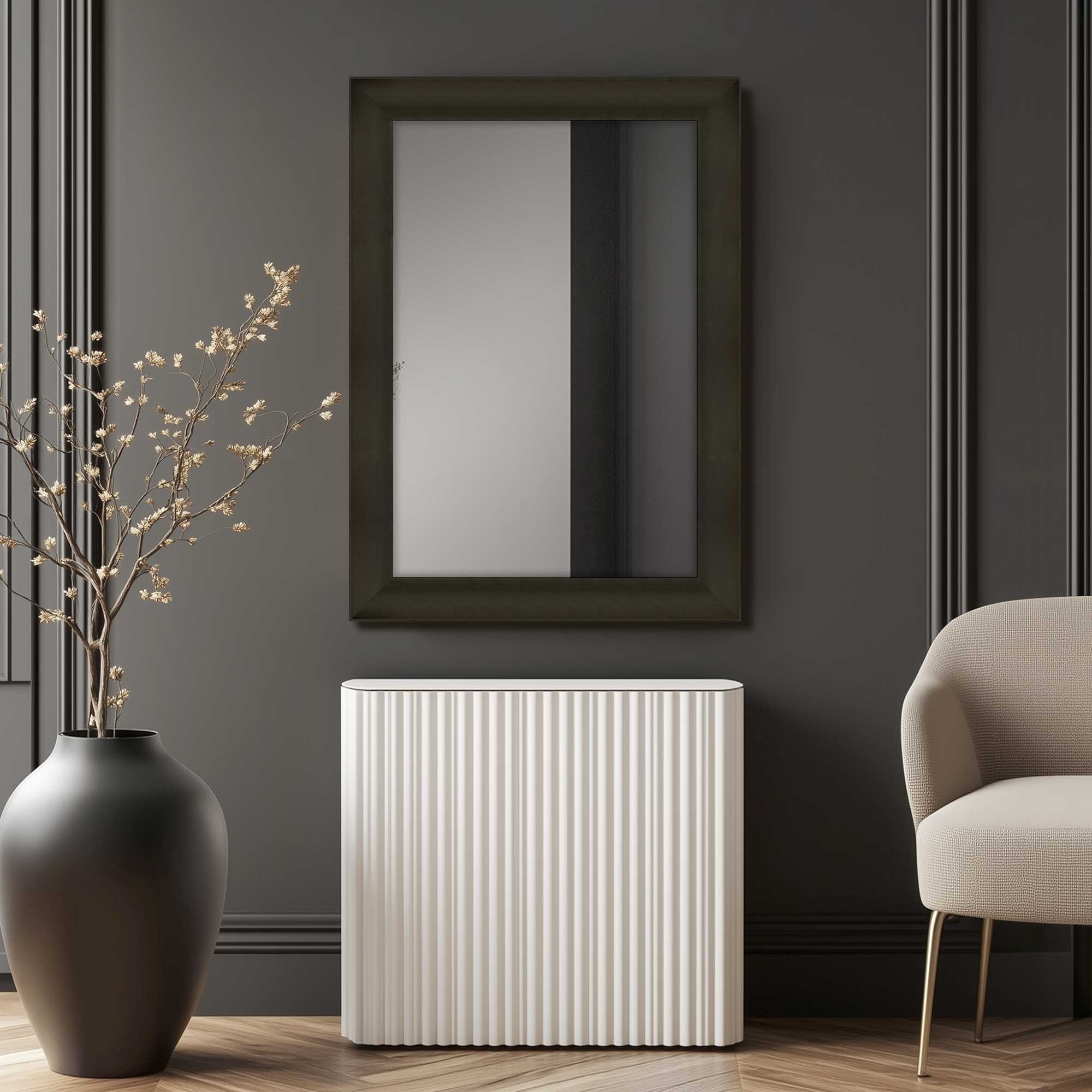 Night Sky Black Modern Wall Mirror – Frametolia.