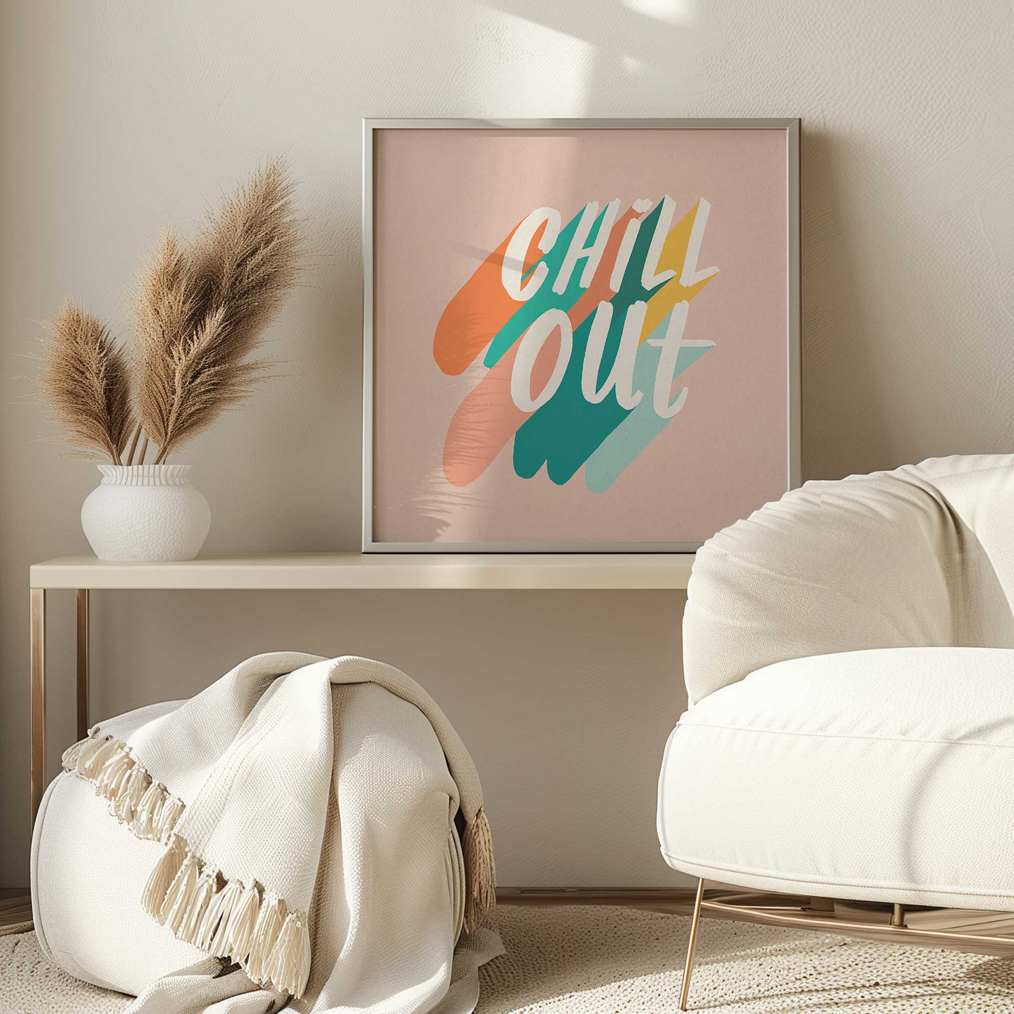 Retro Chill Out Poster Print – Frametolia.
