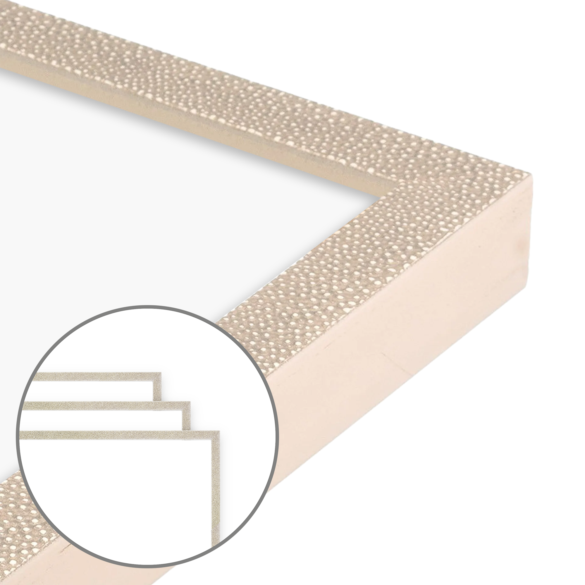 Bone Shagreen Aurelia Wall Frame, Set of 3 – Frametolia.
