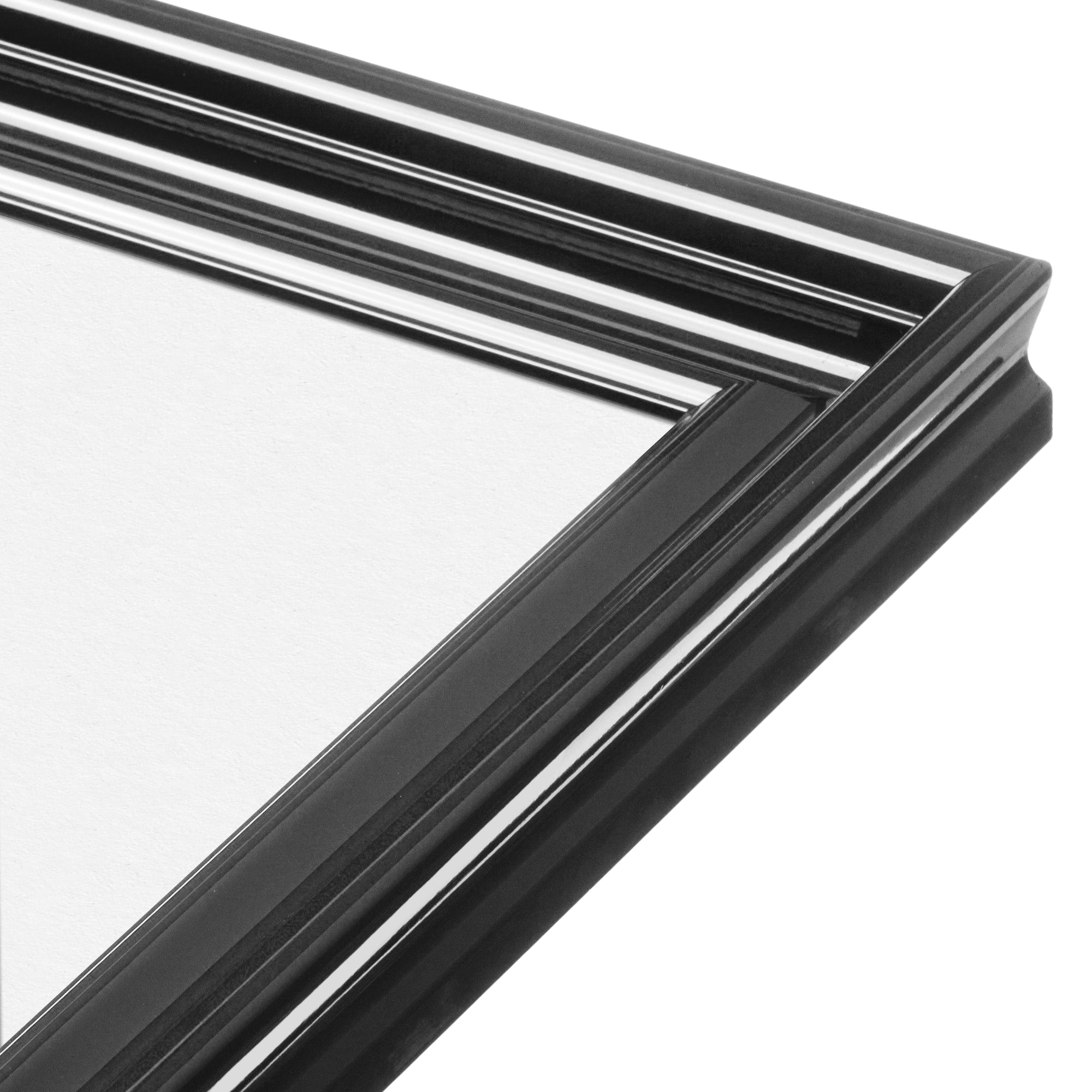 Electric Black Gloss Wide Width Wall Frame – Frametolia.