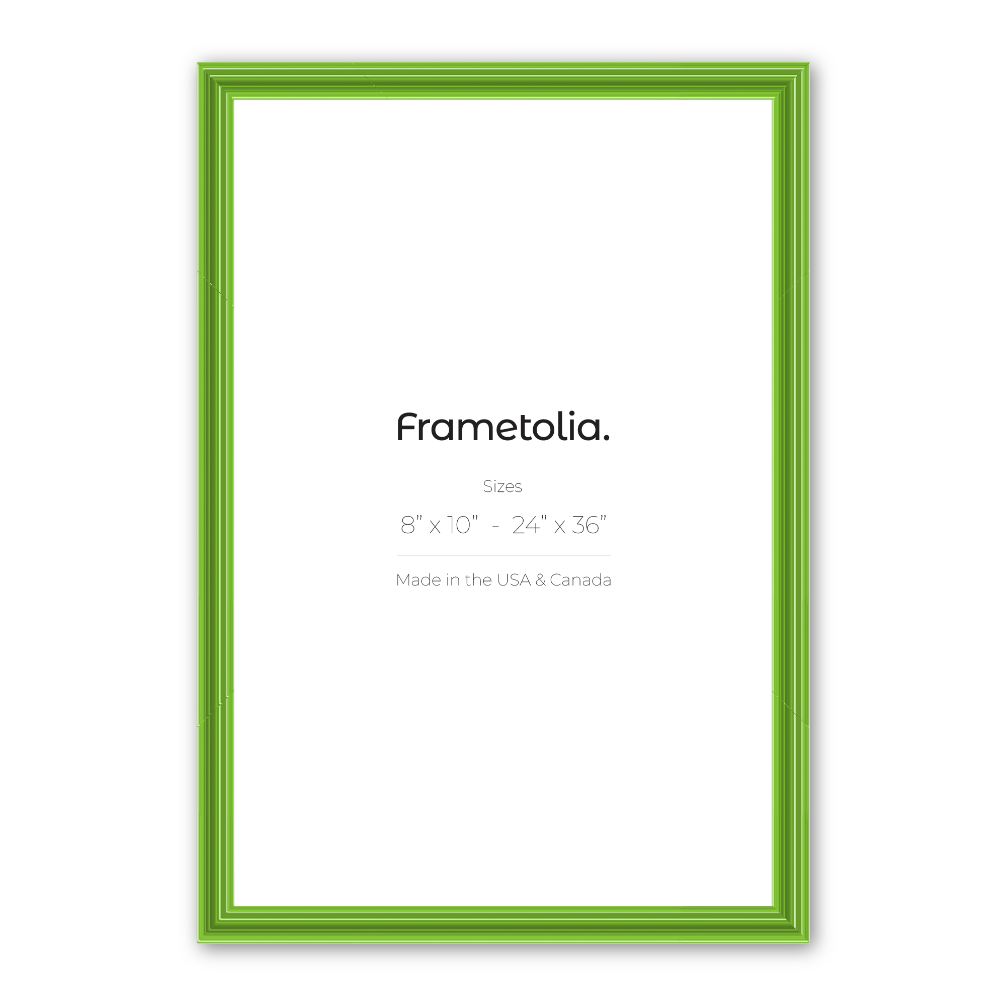 Fresh Lime Gloss Wide Width Wall Frame – Frametolia.