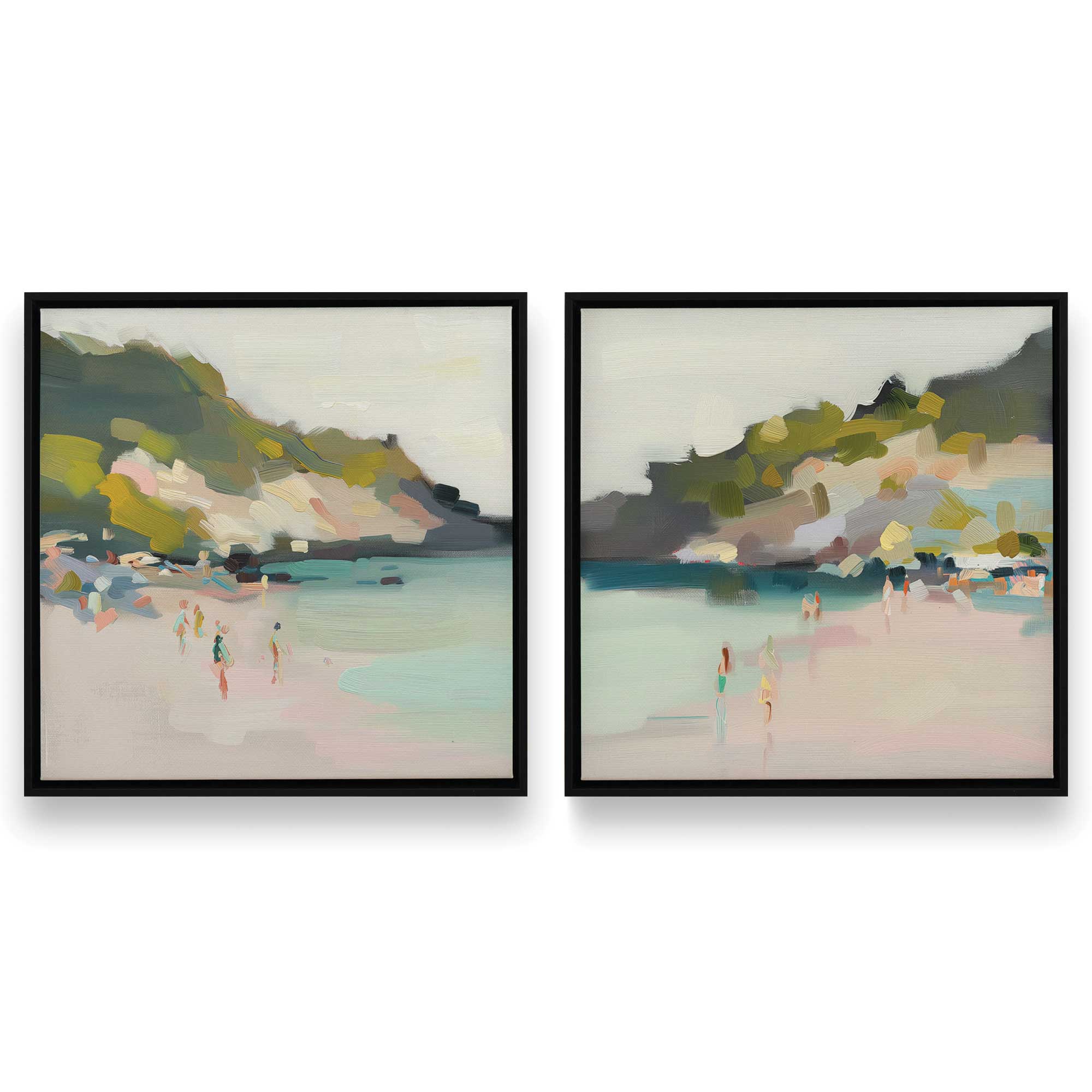 Sandy Spectrum, Set of 2 Print on Canvas – Frametolia.