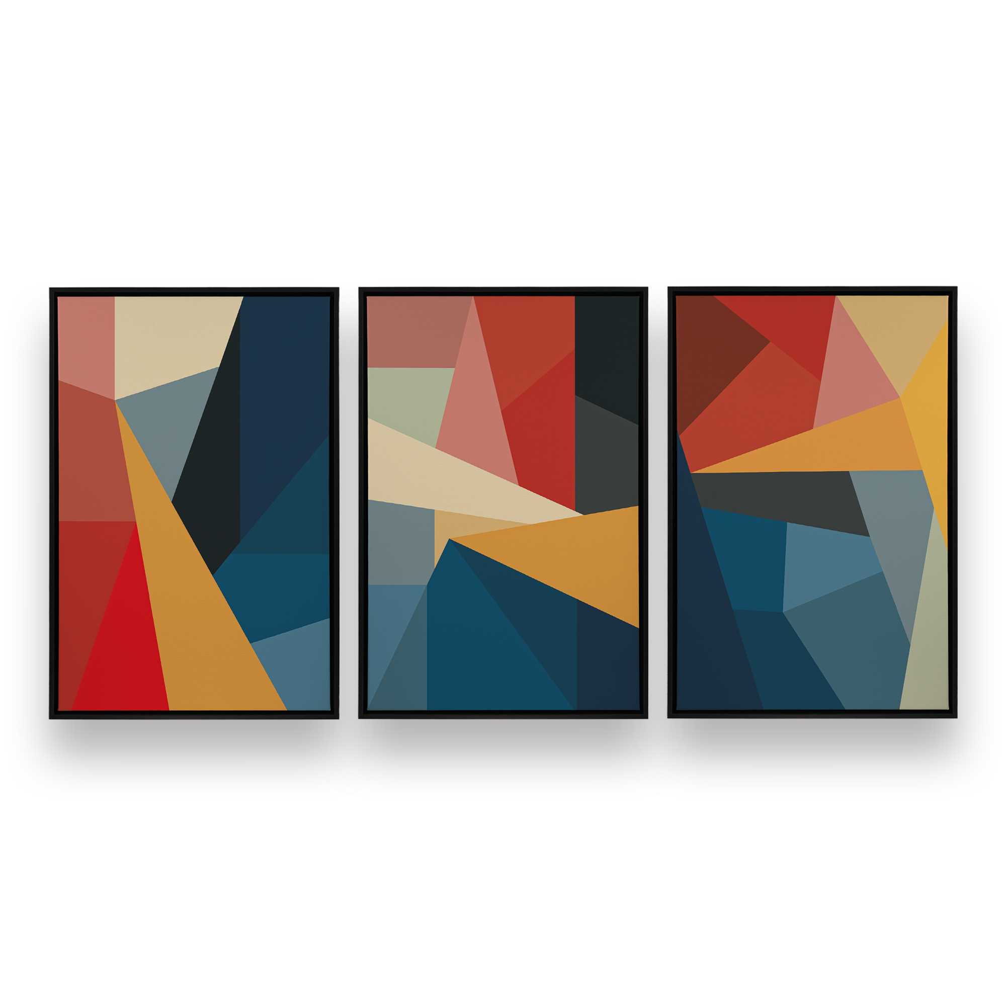 Stained Glass on Canvas, Set of 3 – Frametolia.
