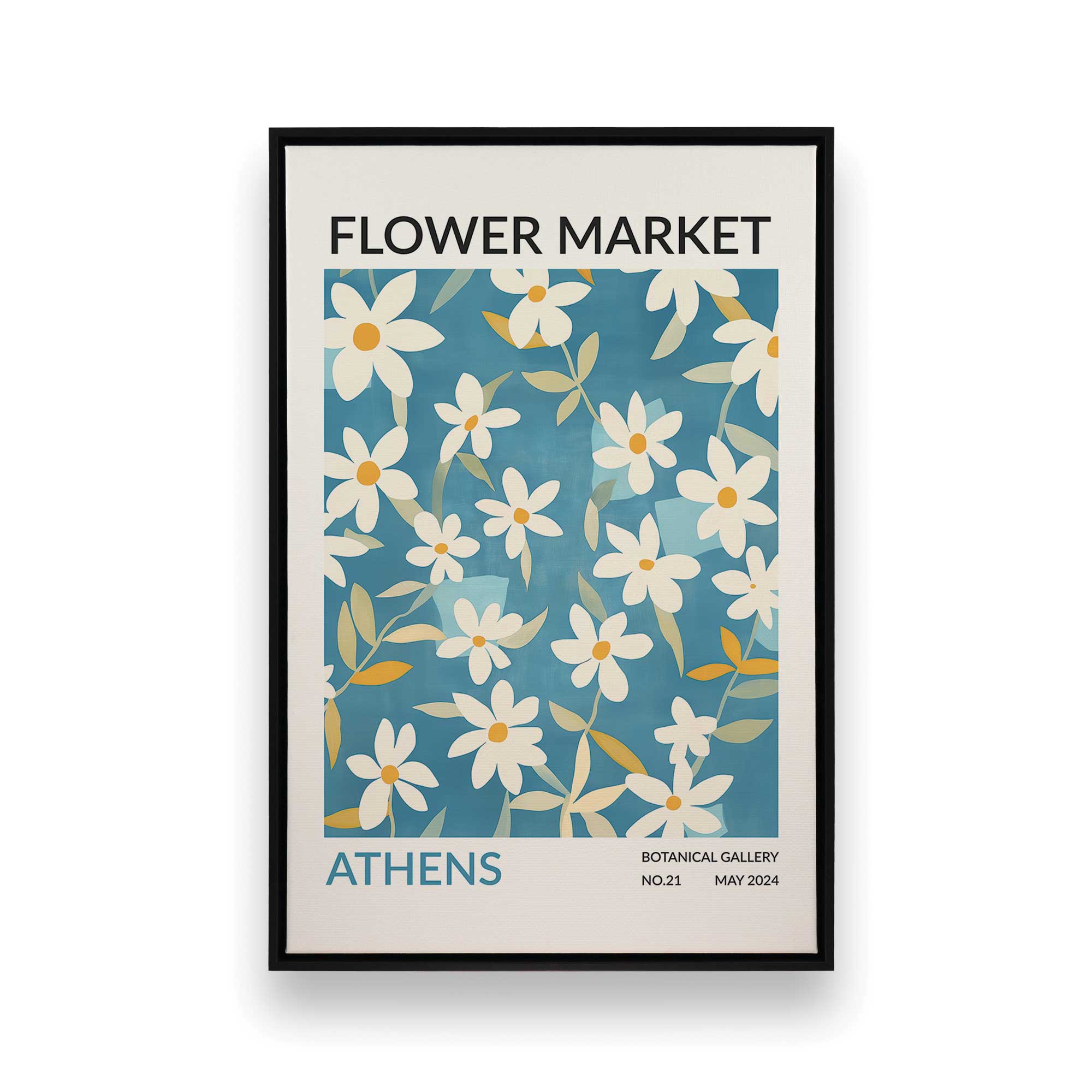 Athens Flower Market Print on Canvas – Frametolia.