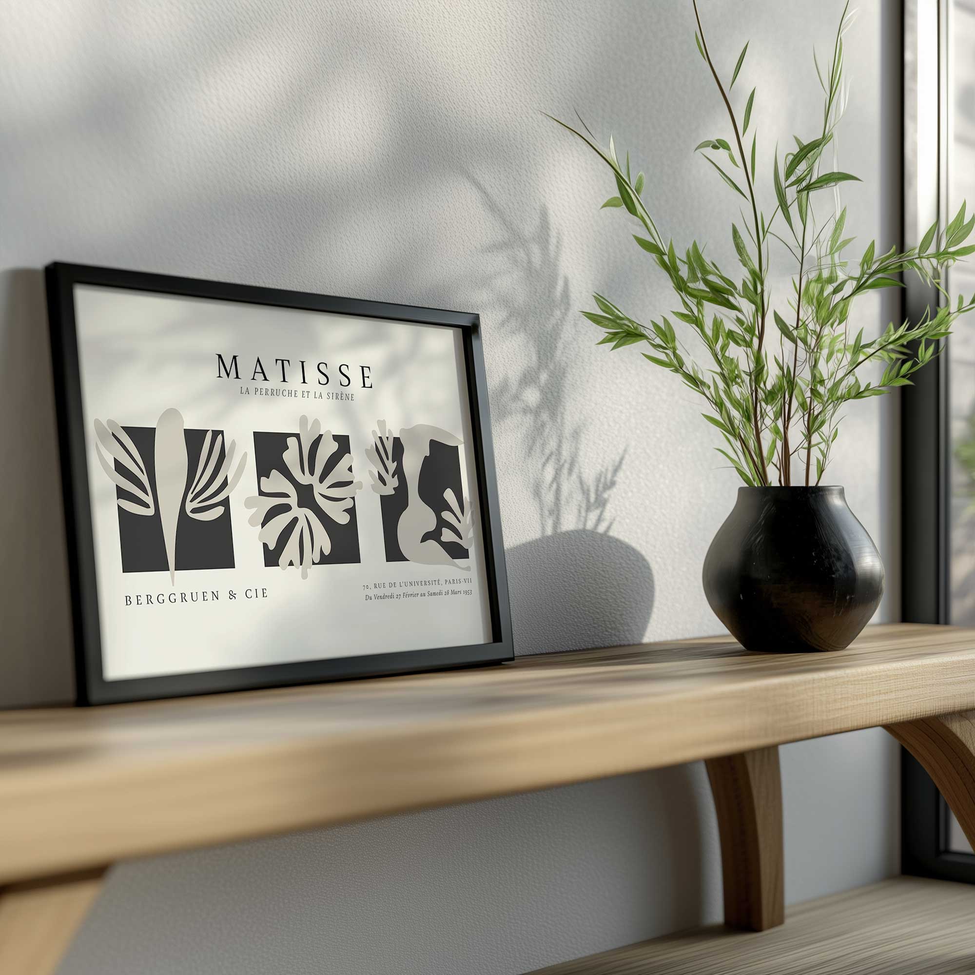 The Parakeet and the Mermaid Trio by Matisse Print – Frametolia.