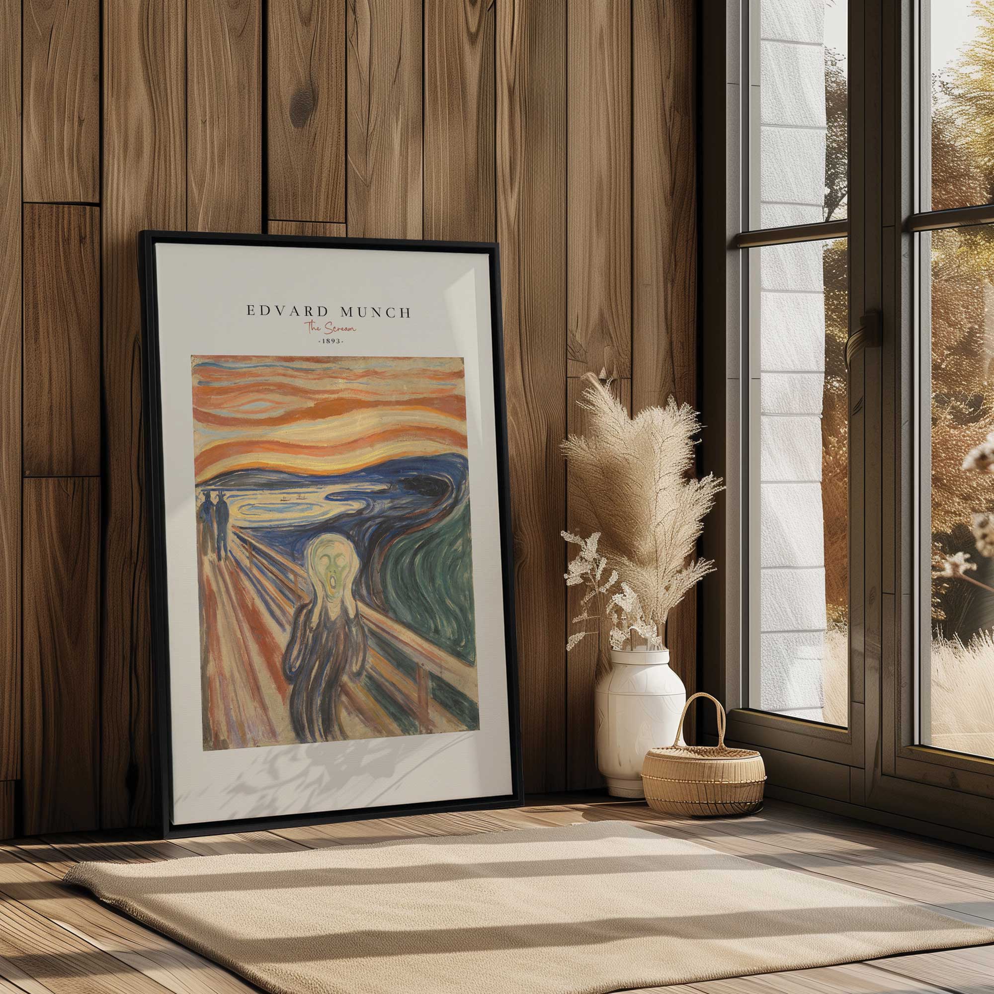 The Scream by Edvard Munch v2 Print on Canvas – Frametolia.