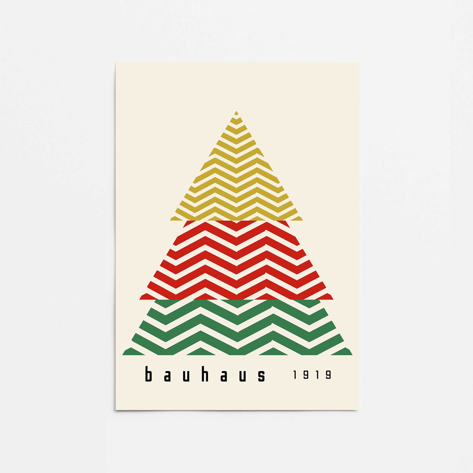 Bauhaus Christmas Tree Promotional Rolled Print – Frametolia.
