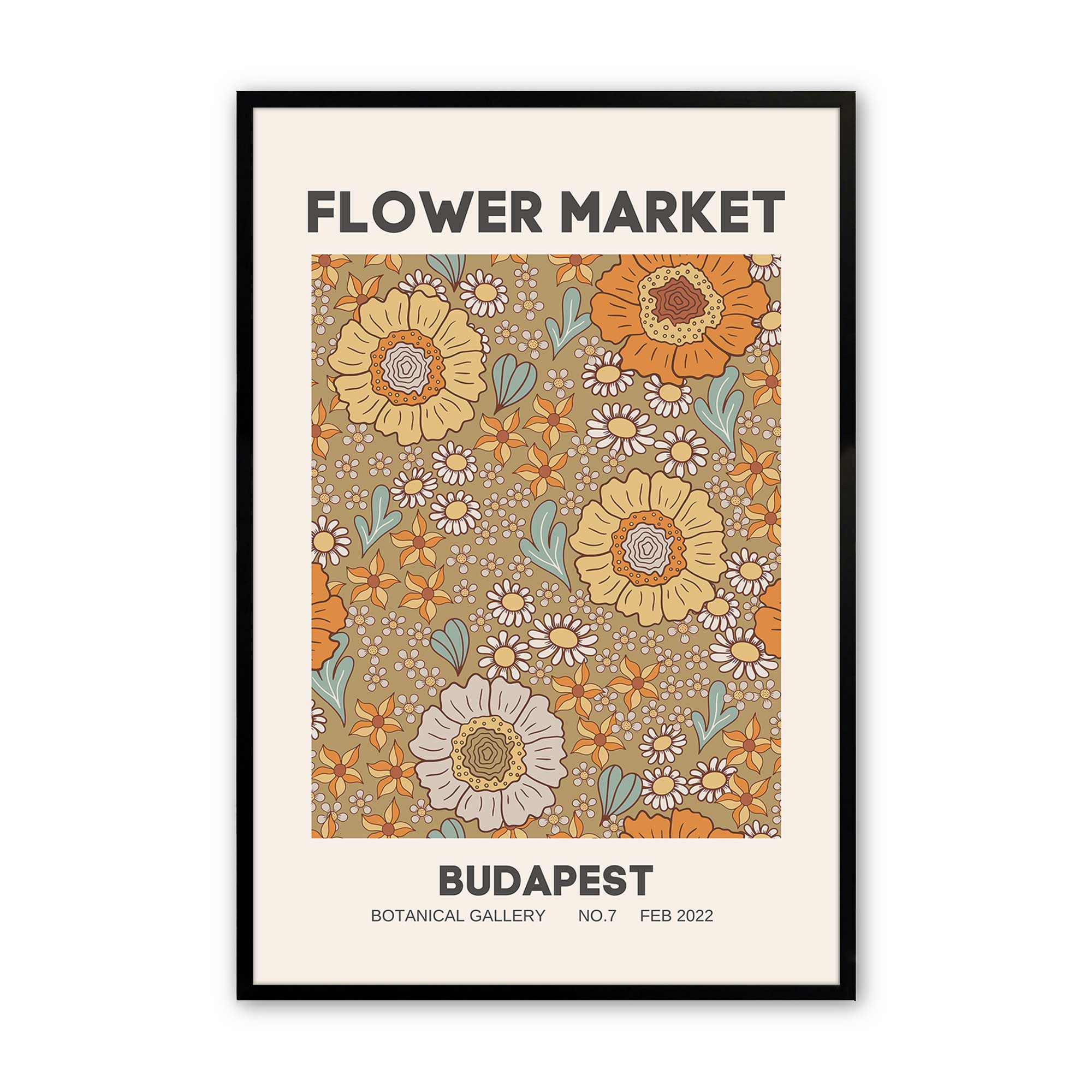 Retro Budapest Flower Market Print – Frametolia.