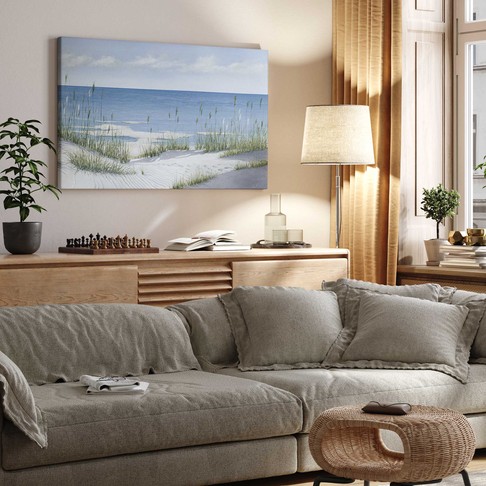 Sandy Whispers Print on Canvas – Frametolia.