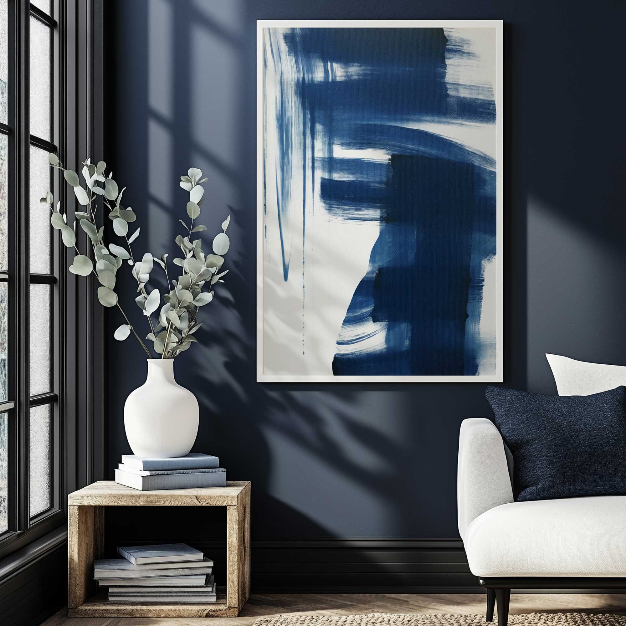 Azure Brush Waltz II Print – Frametolia.