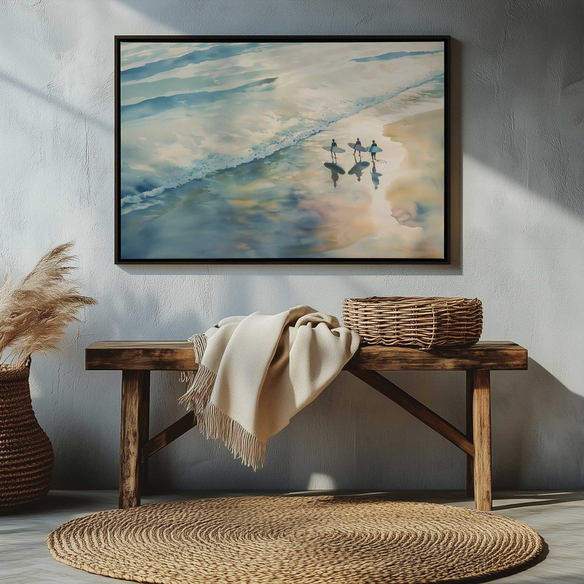 Surfside Trio Print on Canvas – Frametolia.