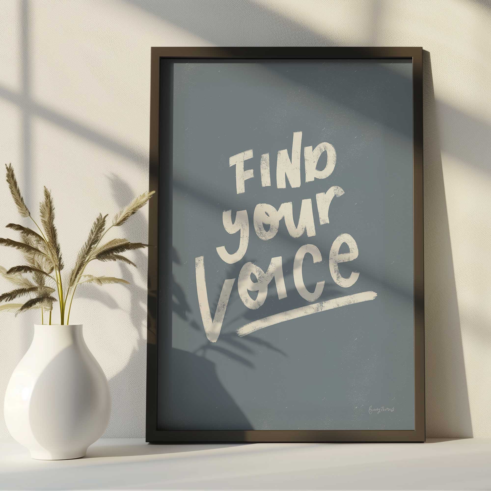 Find Your Voice Print – Frametolia.