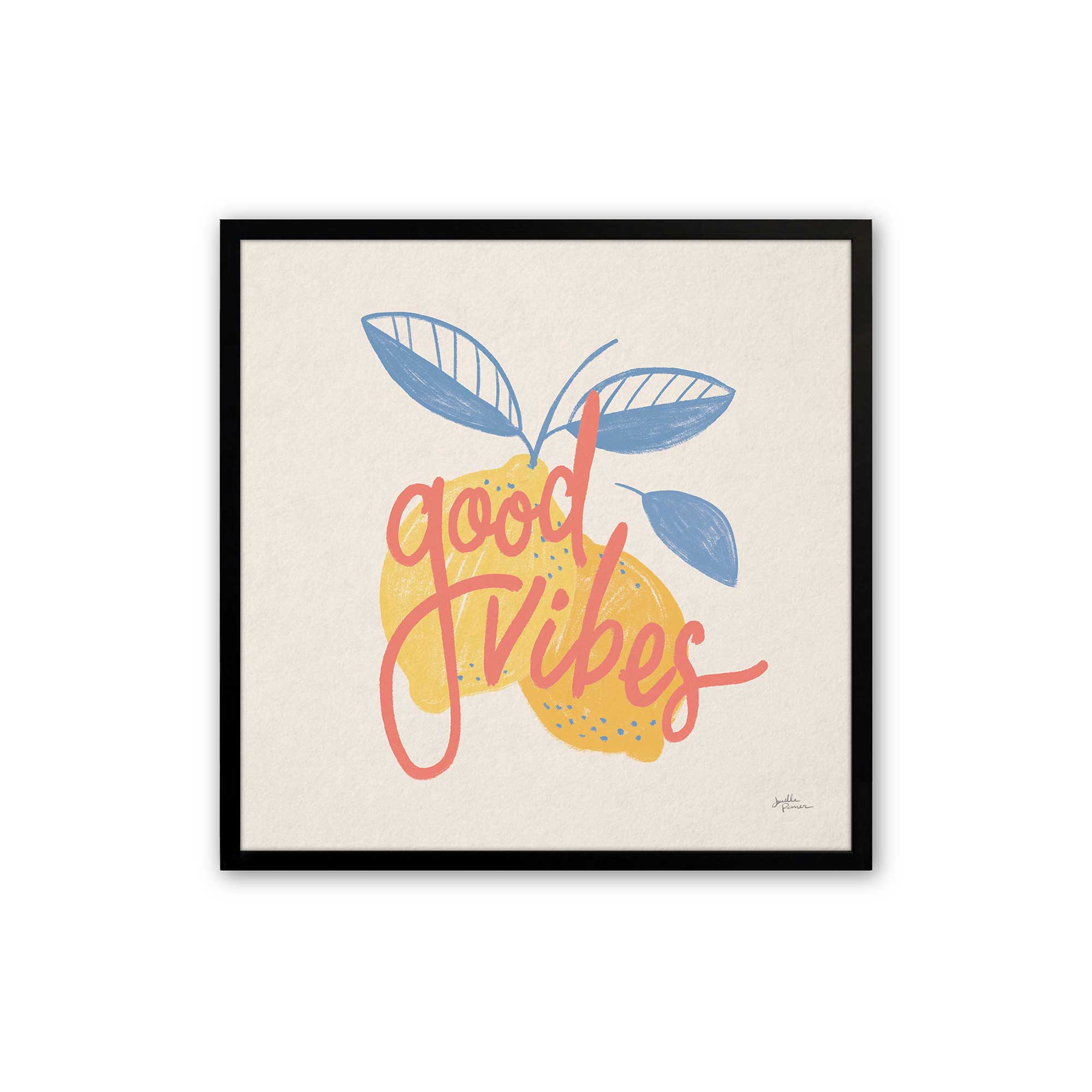 Good Vibes Lemon Poster Print – Frametolia.