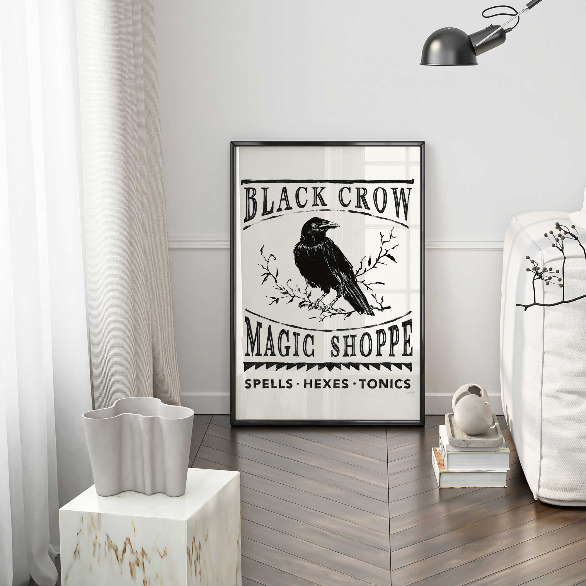 Black Crow Magic Shoppe Print – Frametolia.