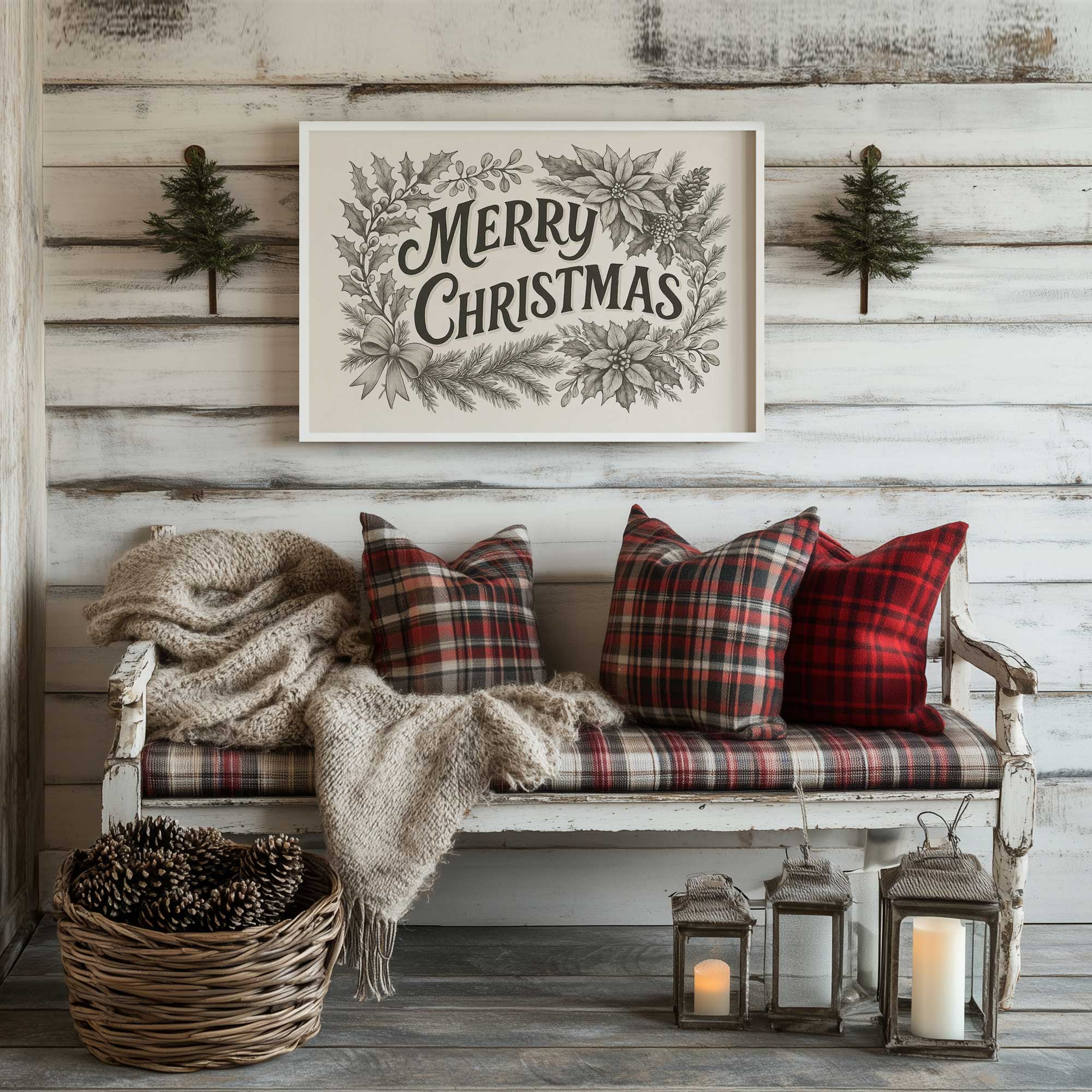 Classic Holly Scroll Print – Frametolia.