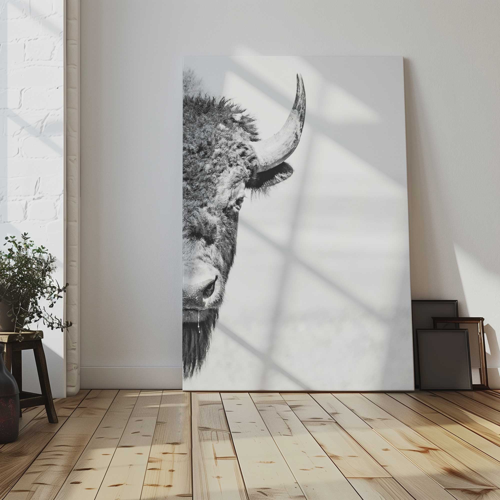 Wild Stare Print on Canvas – Frametolia.